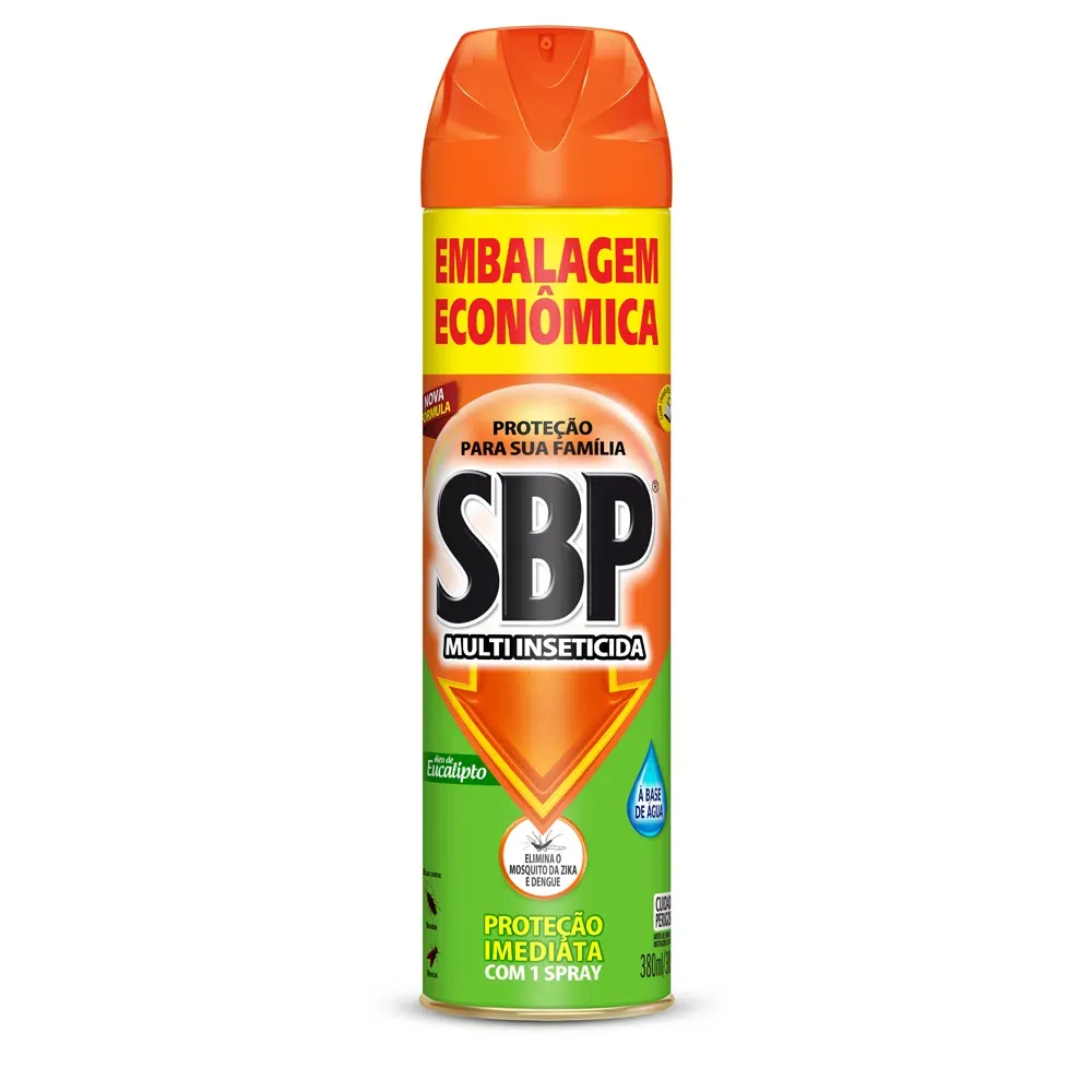 Inseticida SBP Aerossol Multi Eucalipto Econômico 380ml - Farmais